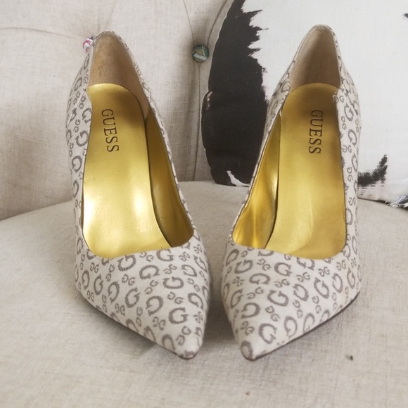 Guess | Shoes | Guess Womens Stiletto In Monogram | Poshmark